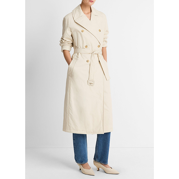Vince Padded Long Coat White Tea| OXHOLM - Oxholm