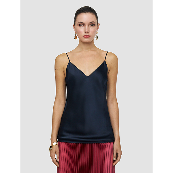 JOSEPH Clea Top SIlk Satin Indigo | OXHOLM - Oxholm